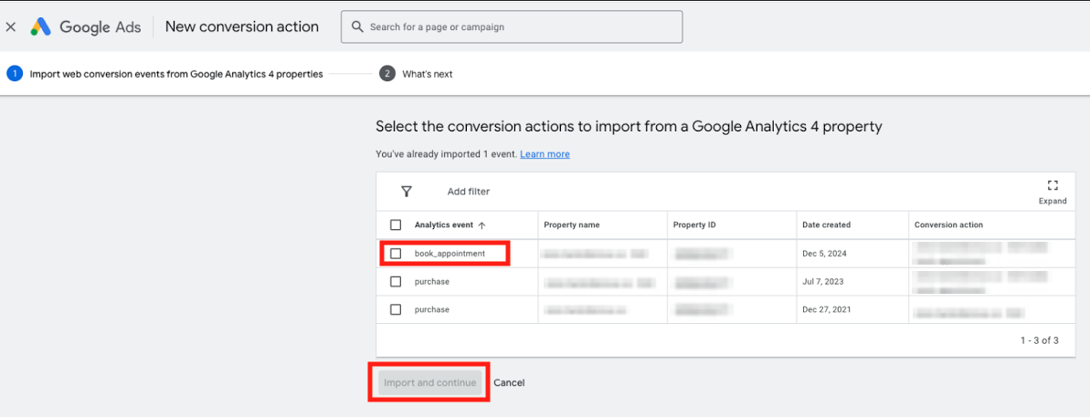 Setting up Google Ad conversion tracking in Commander